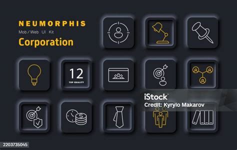 Corporation 세트 아이콘입니다 비즈니스 전략 리더십 팀 관리 재무 계획 사무실 설정 기업 목표 조직 성장 전문성 개발 네트워킹 개발에 대한 스톡 벡터 아트 및 기타