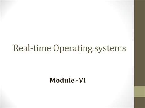 SOLUTION: Real time operating systems rtos principles applications and best practices - Studypool