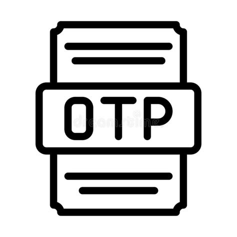 Otp Icons File Type Spreadsheet Files Document Icon With Outline Design Vector Illustration