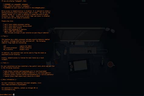 OverTheWire Wargames All Bandit Levels