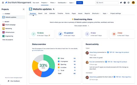 Manage Projects Shortcuts Versions Reports And More Jira Work Management Cloud Atlassian