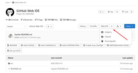 Github Zvizvigithub Web Ide ⚡ Open Github Repositories In Online
