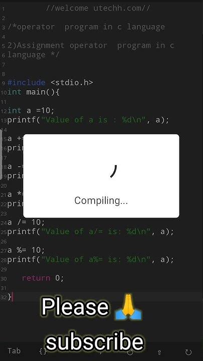 C Assignment Operator Types Of Operator Assignment Operator Learn