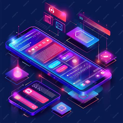 Premium Photo Illustration Of Professional Mobile Developer On