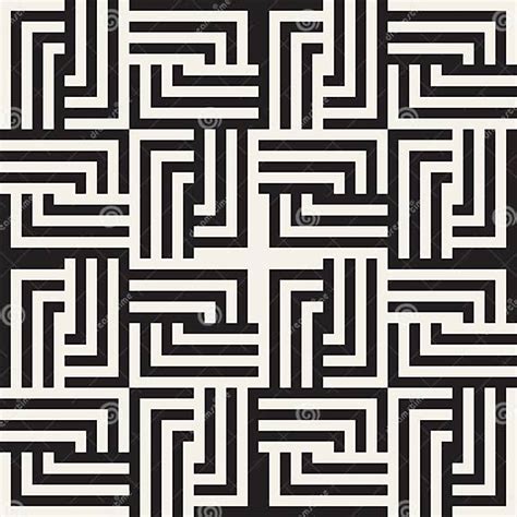 Seamless Vector Pattern Abstract Geometric Background Linear Grid Structure Stock Vector