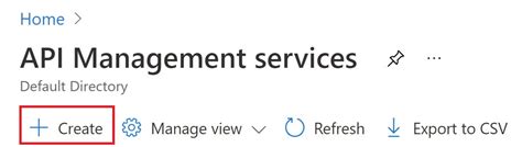 Create Azure API Management Service Instance