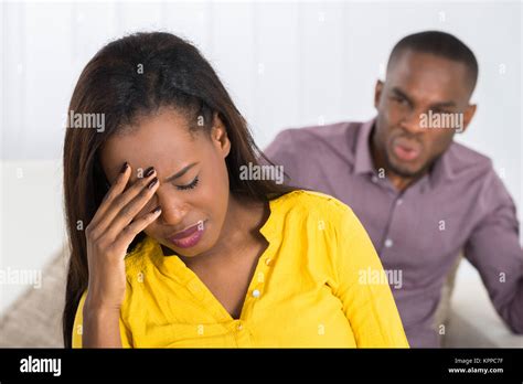 Man Having Argument With Woman Stock Photo Alamy