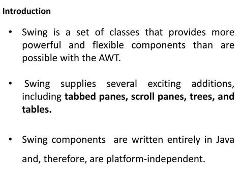 PPT Java Swing PowerPoint Presentation Free Download ID 6468812