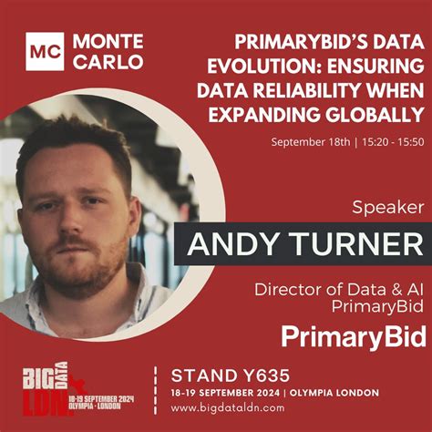 Meet Andy T Data And Ai Director At Big Data Ldn Monte Carlo Posted On The Topic Linkedin