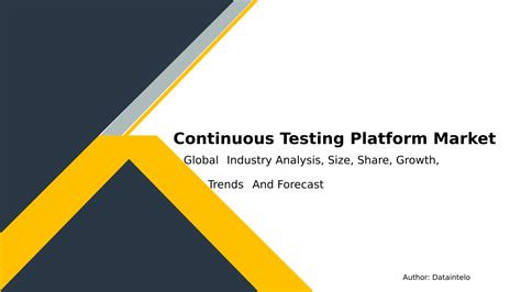 Continuous Testing Platform Market Report Global Forecast From 2025 To 2033