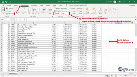 4 Cara Print Excel Agar Full Kertas Dengan Mudah