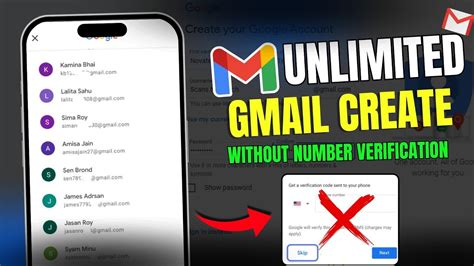 1 Tricks Create Unlimited Gmail Accounts Gmail Account Without Number Verification New