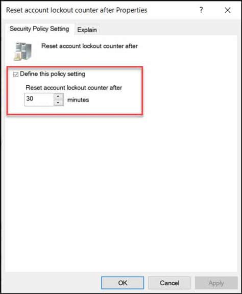 Configure Account Lockout Policy In Active Directory