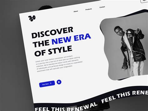 Hero Section Landing Page Fashion By Anastasiia Kuzmuk On Dribbble