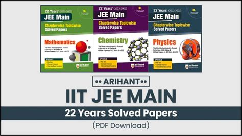 Arihant 22 Years Chapterwise Iit Jee Mains Solved Papers Pdf Download Neet Jee Topper