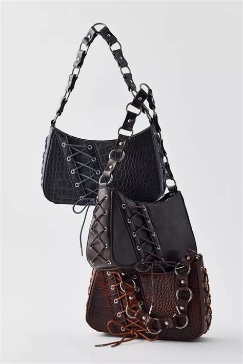silence noise kez boho laced baguette bag urban outfitters