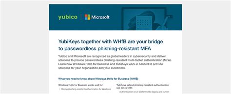 Go Passwordless With Windows Hello For Business And Yubikeys Yubico