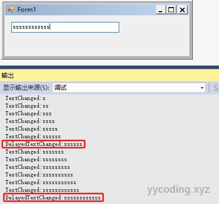 使TextBox的TextChanged事件延迟触发 yycoding 记录编程点滴