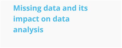 Can Imputation Techniques Help To Fill In Gaps In Data Analysis Caused