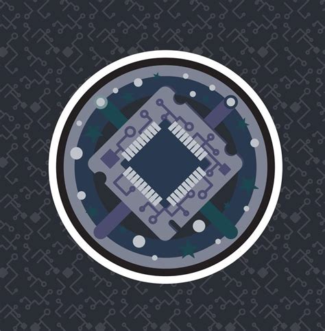 Computer Processor Chip 13975001 Vector Art At Vecteezy