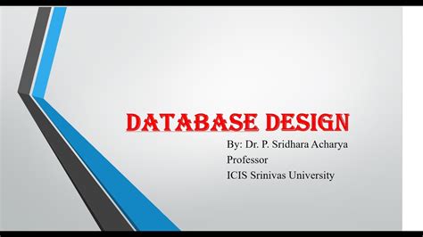 Database Design Youtube