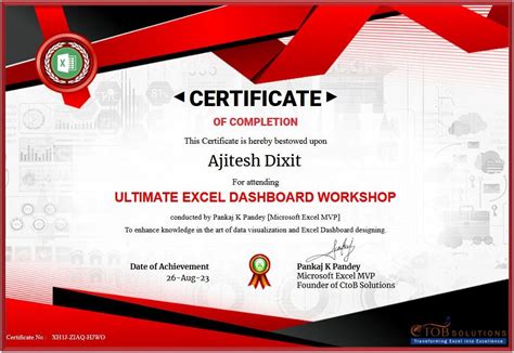 Ajitesh Dixit On Linkedin Attended An Awesome Webinar For Ultimate Excel Dashboard Really Enjoyed