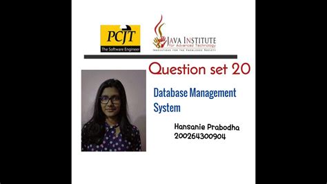 Database Task 20 Maximum Value Minimum Value Data Row Count 1st
