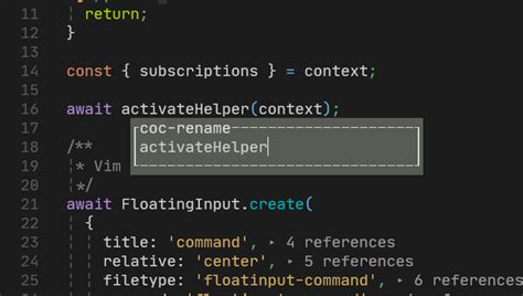 npm coc floatinput skypack