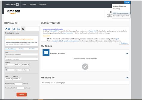 solved expense tab not showing up main page sap concur community