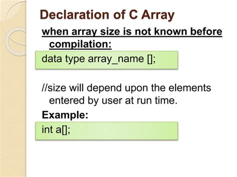Arrays In C Language Pptx
