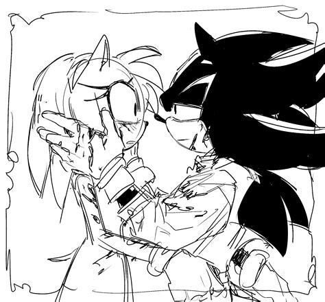 💎 Unhingedsonic On X Shadow And Amy Sonic Sonic Fan Art