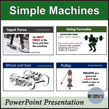 Simple Machines PowerPoint By Dr Dave S Science TpT