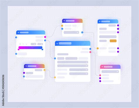 Node Group On White Background Nodes In 3d Space Vector Illustration