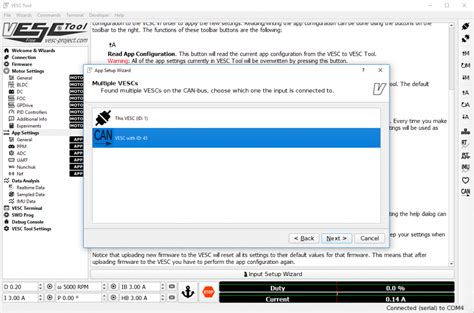 Dual Motor Setup Wizard Not Working VESC Project