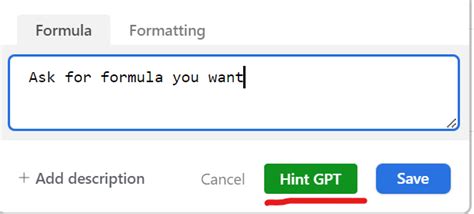 airtable formulas with chatgpt suggestions inside formula field