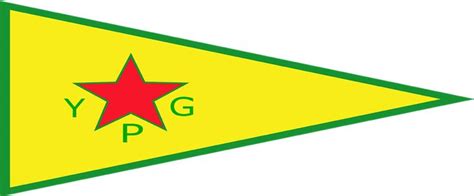Rojava Colours Flag With Red Star