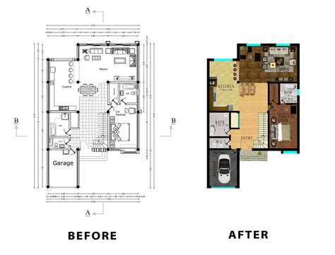 Floor Plan Floor Rendering Villa Floor Plan Behance