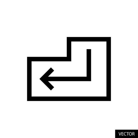 260 enter key white background stock illustrations royalty free