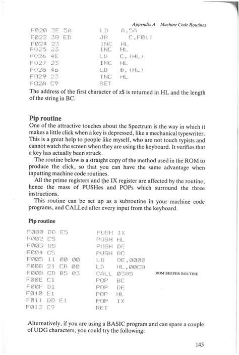 Machine Code Sprites And Graphics For The Zx Spectrum