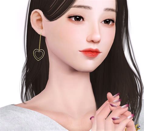 ‘double Heart Earring By Tellu 3 Preset Download Link Tellu 0 On Tumblr
