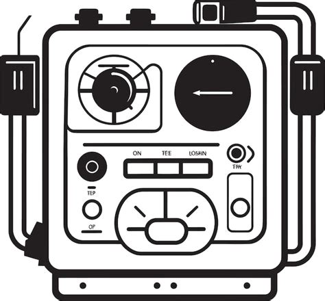 Detailed Vector Drawing Of A Modern Residential Electric Meter Highlighting Highresolution