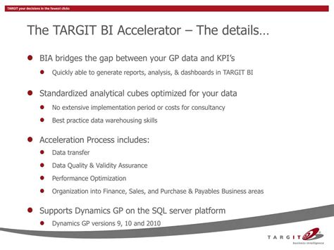 Ppt ‘targit Bi For Microsoft Gp Demo And Presentation Powerpoint
