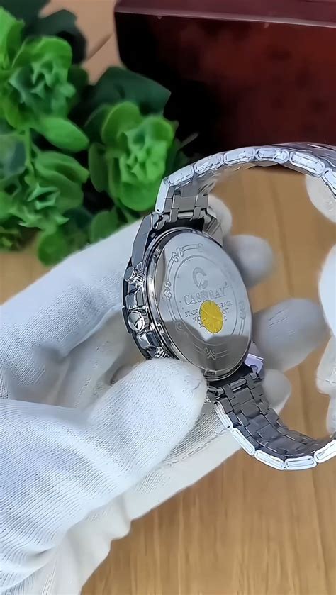 Cassray Date Working Double Tone Dial White And Black Premio Watches