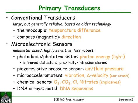 PPT SENSORS A K A Interfacing To The Real World Review Of Electrical Sensors And Actuators