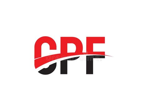 Cpf Letter Initial Logo Design Vector Illustration Stock Vector