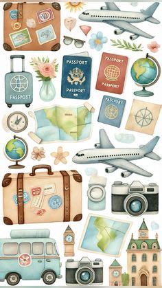 Travel Aesthetic Illustration