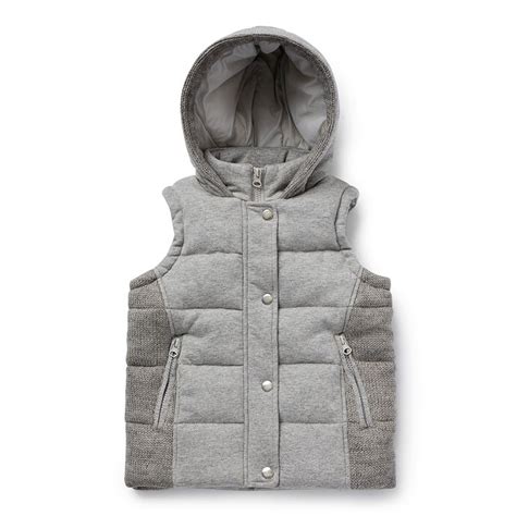 Jersey Puffa Jersey Zip Pockets Girls Jacket
