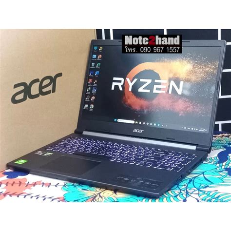 โน๊ตบุ๊คมือสอง Acer Cpu Amd Ryzen 5 5500u จอ15 6”ips 144hz แรม8 Nvme512 การ์ดจอแยก4gb ประกัน