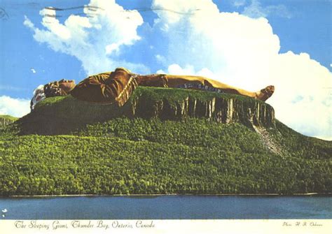 My Favorite Postcards The Sleeping Giant Canada