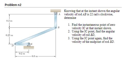 Solved Problem N Knowing That At The Instant Shown The Chegg